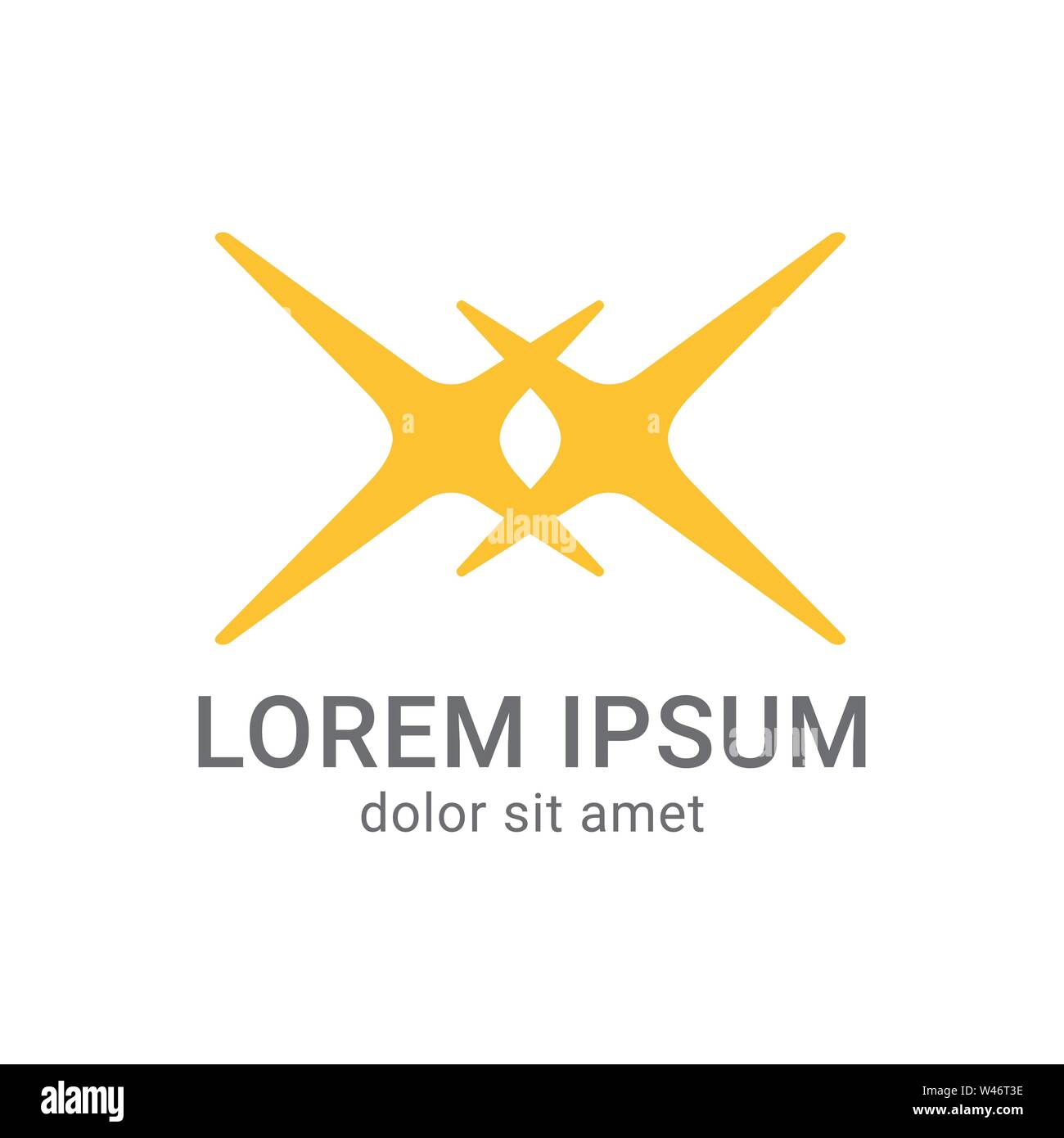 letter x vector logo design template, glitter icon, sparkling sign ...