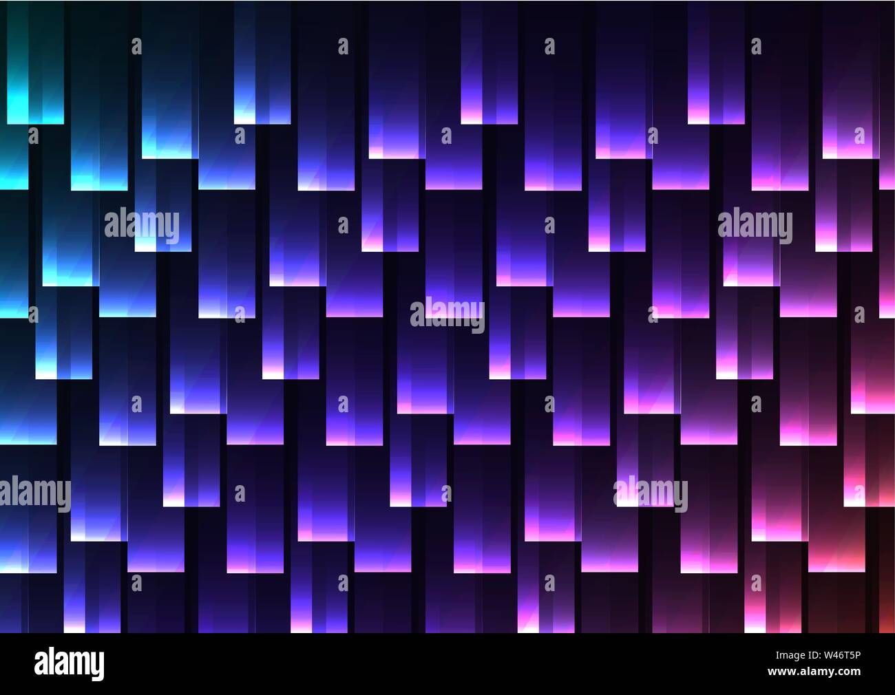 multicolor overlap stripe rush in dark background, bar layer backdrop ...