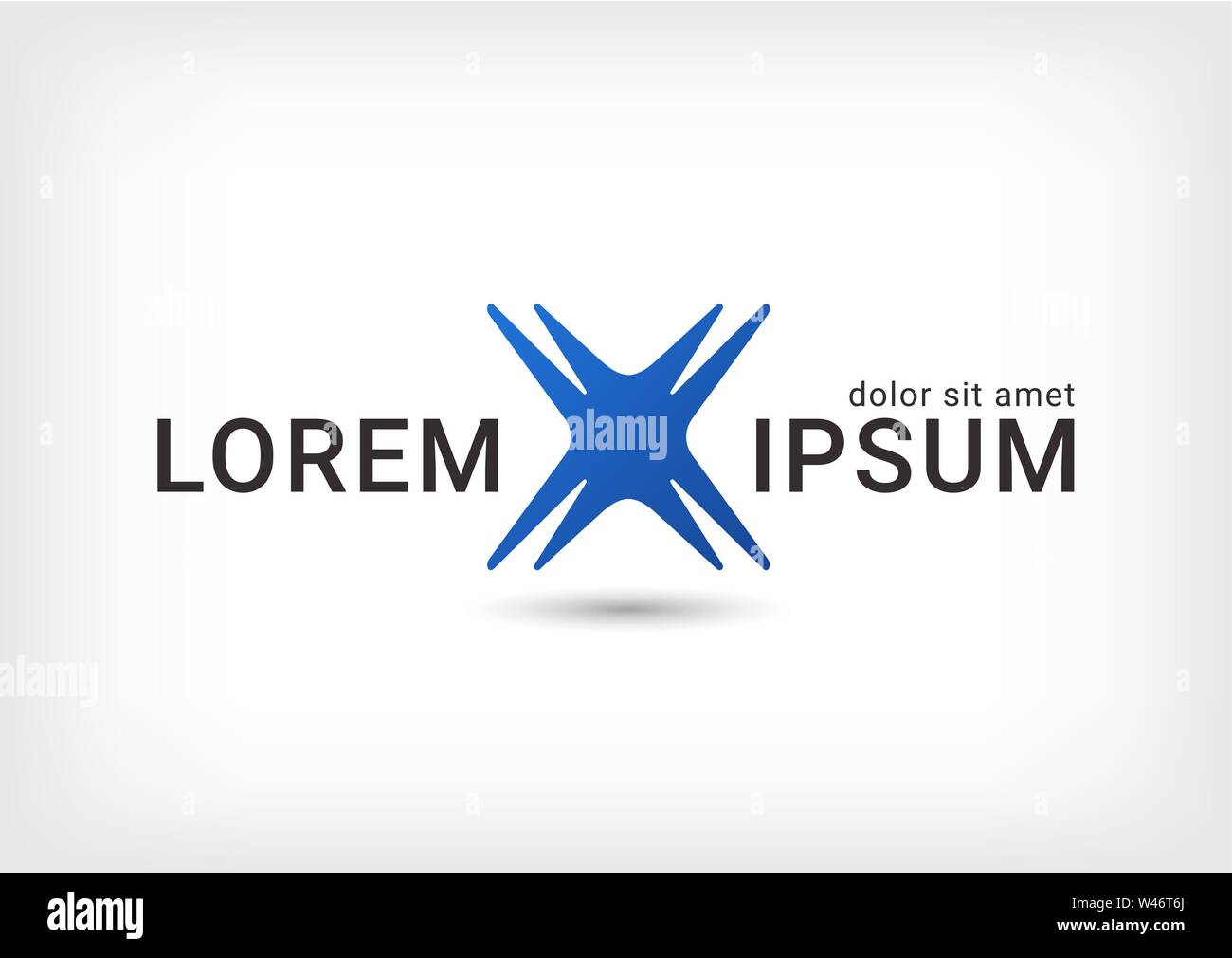 letter x vector logo design template, glitter icon, sparkling sign ...