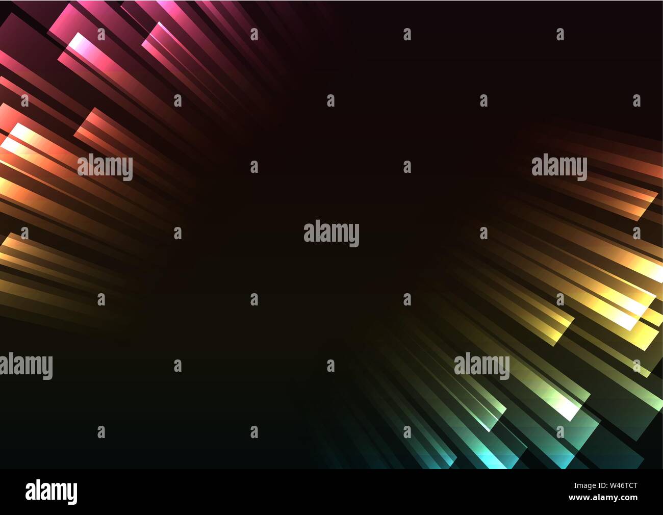 multicolor overlap stripe rush in dark background, bar layer backdrop ...