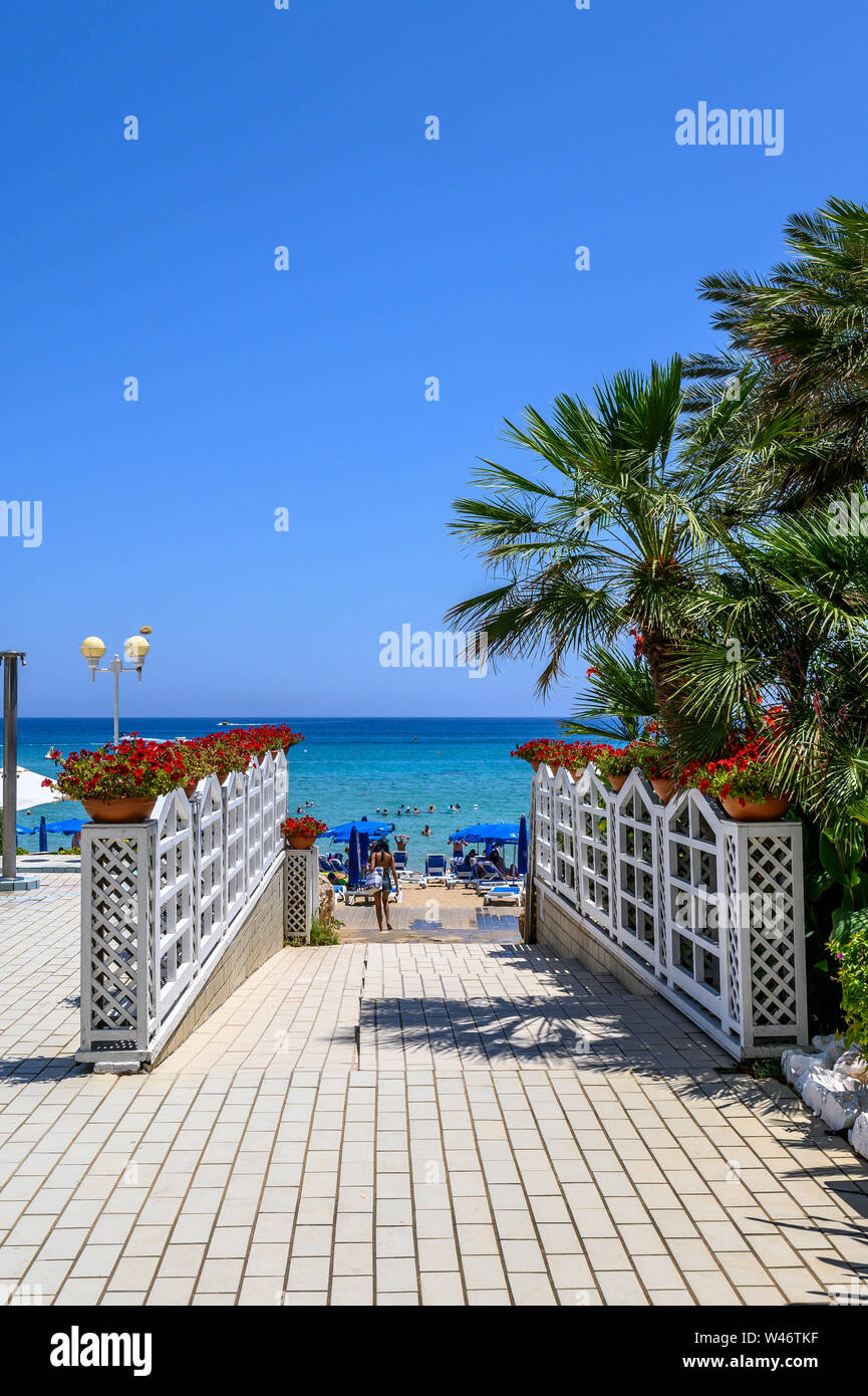 Protaras Sea front, Protaras, Cyprus Stock Photo - Alamy