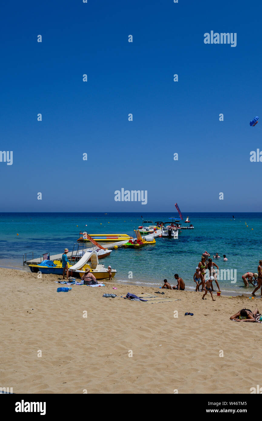 Protaras Sea front, Protaras, Cyprus Stock Photo - Alamy