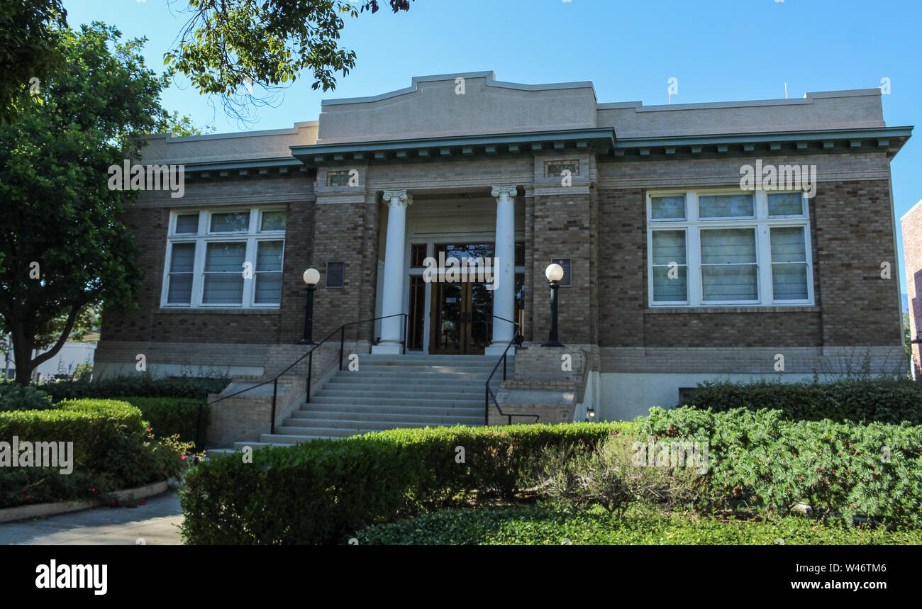 Carnegie Library, Historical Classical Revival Building, Upland ...