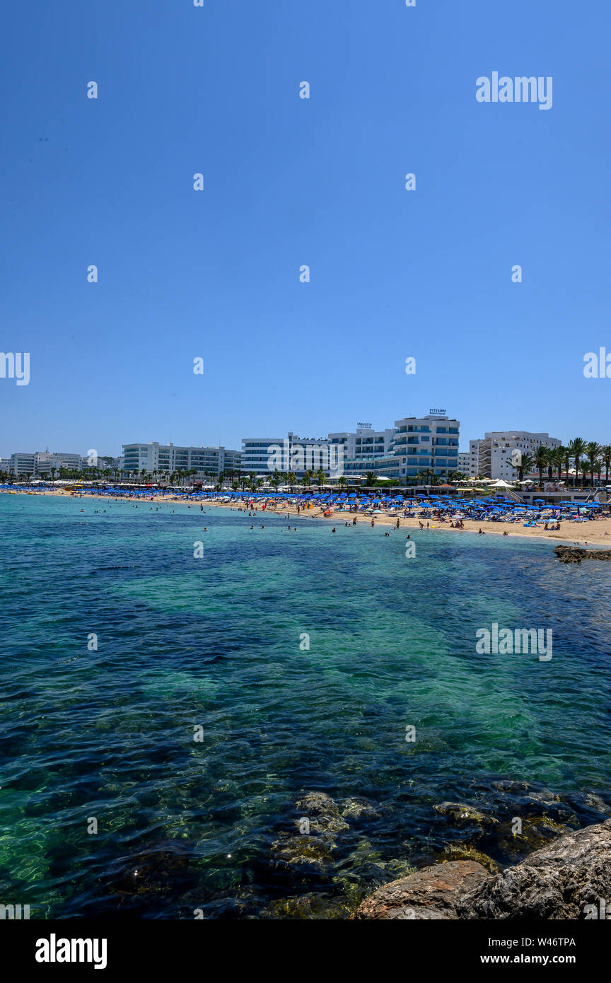 Protaras Sea front, Protaras, Cyprus Stock Photo - Alamy