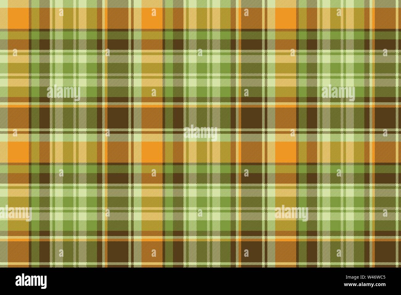 Green yellow check background seamless pattern. Vector illustration ...