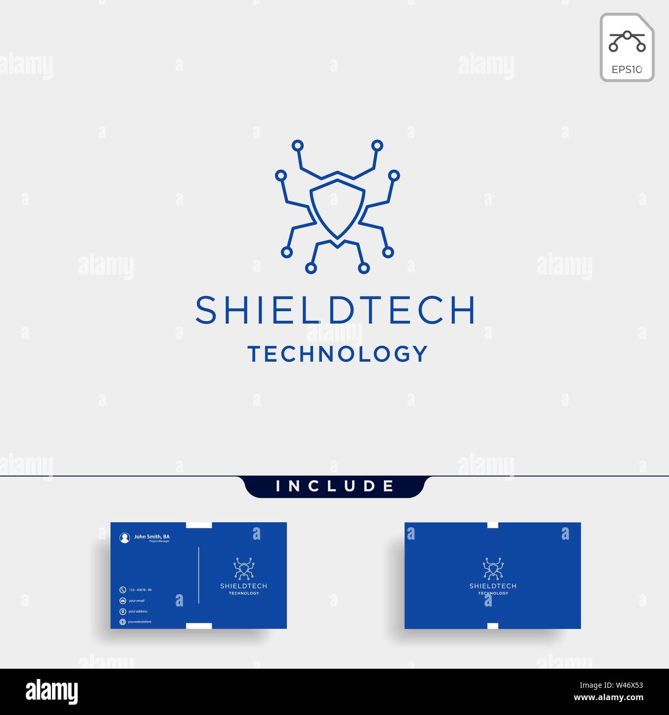 shield technology logo vector networking protect symbol icon ...