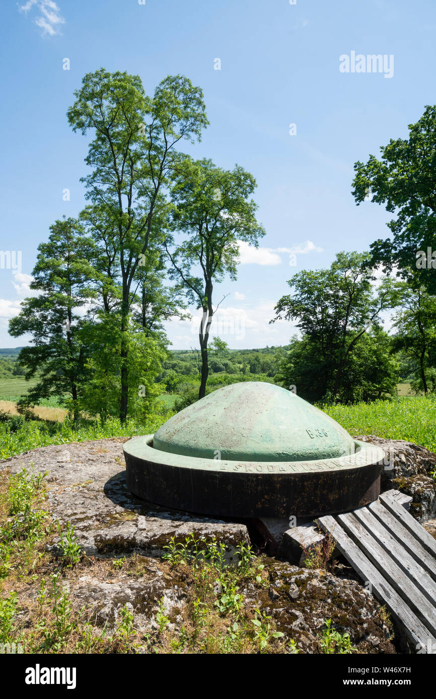 Przemysl Fortress: Fort XV Borek. Original metal artillery tower from ...