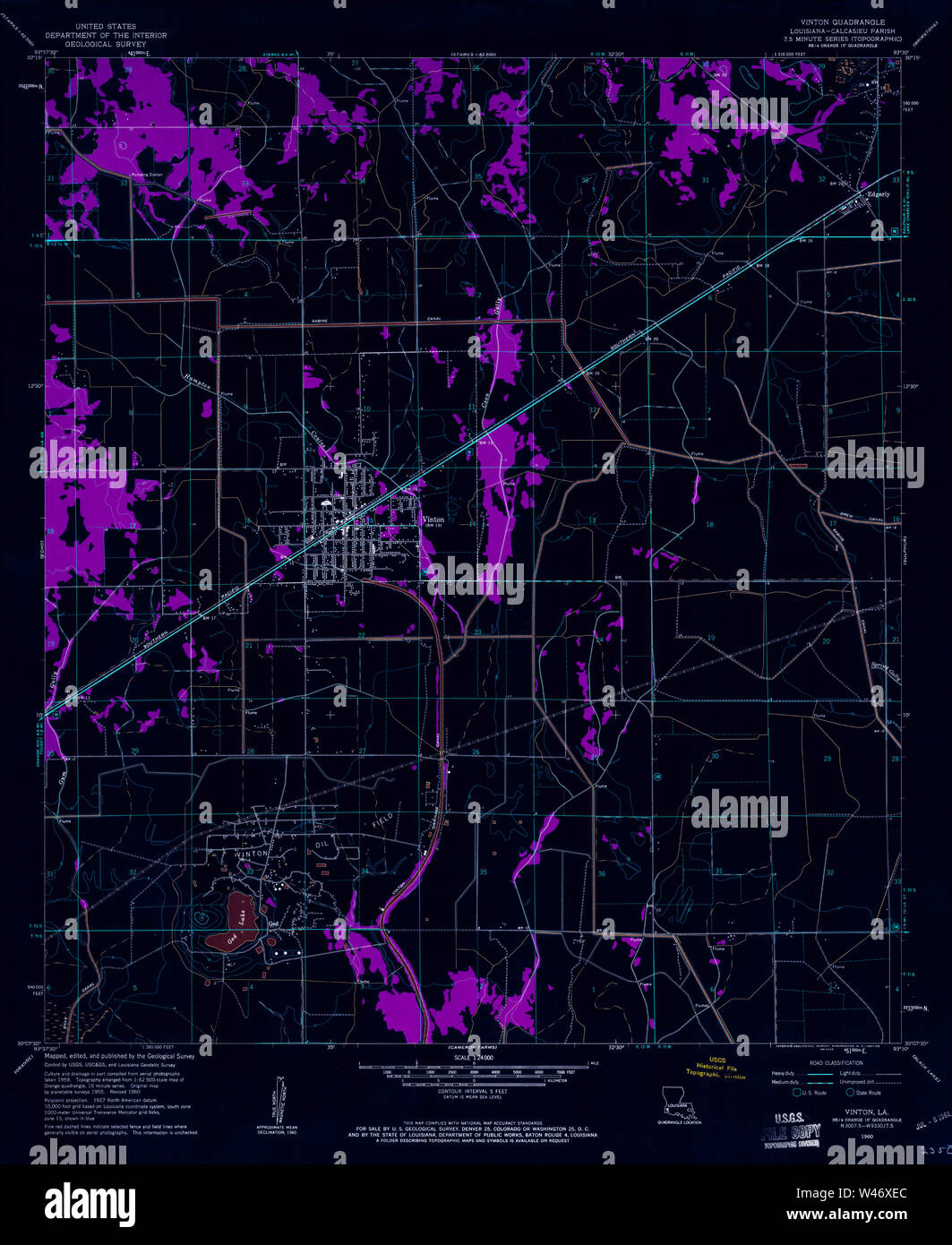 Map of vinton hi-res stock photography and images - Alamy