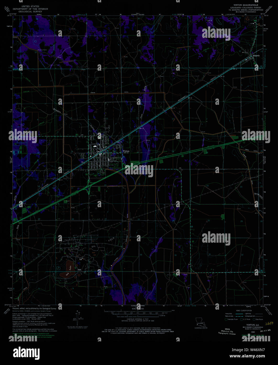 Map of vinton hi-res stock photography and images - Alamy