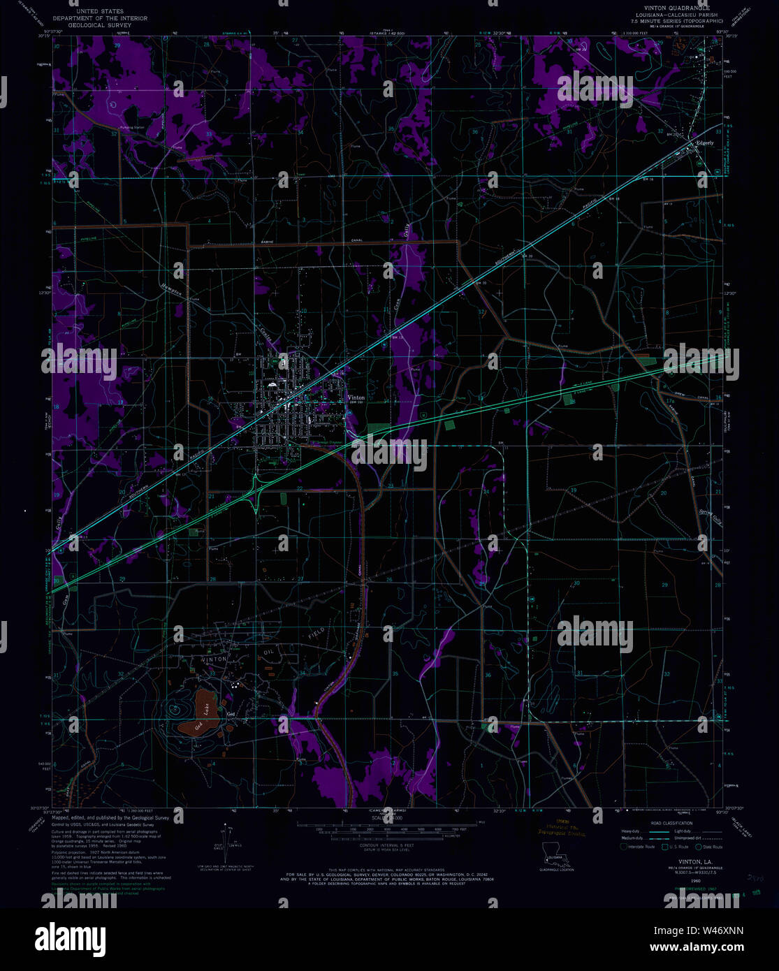 Map of vinton hi-res stock photography and images - Alamy