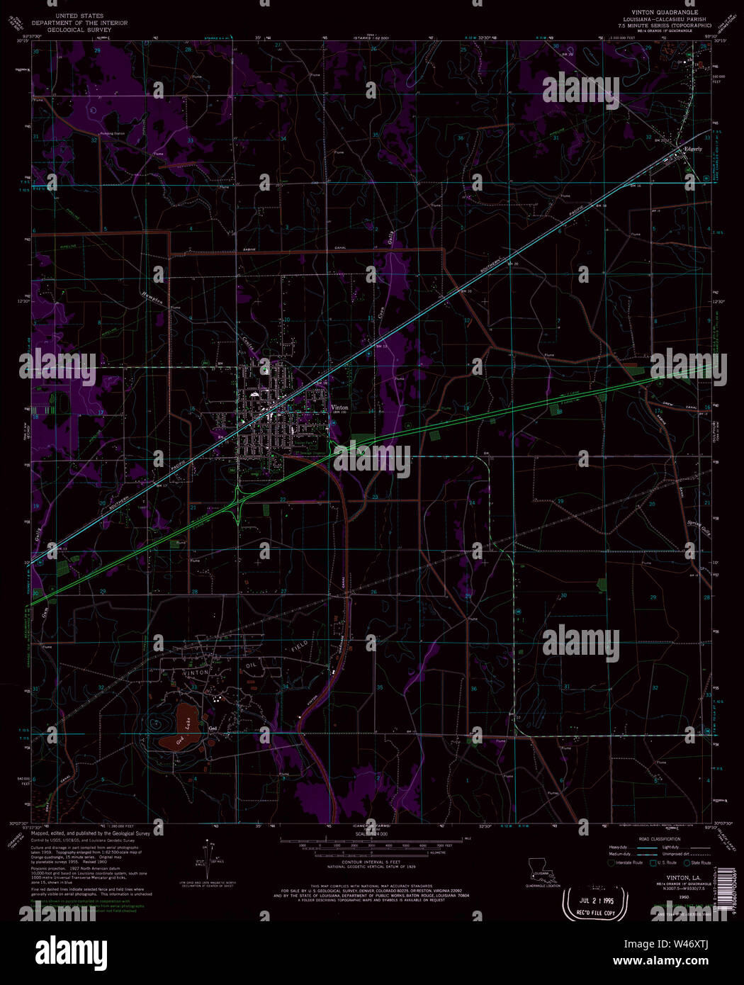 Map of vinton hi-res stock photography and images - Alamy