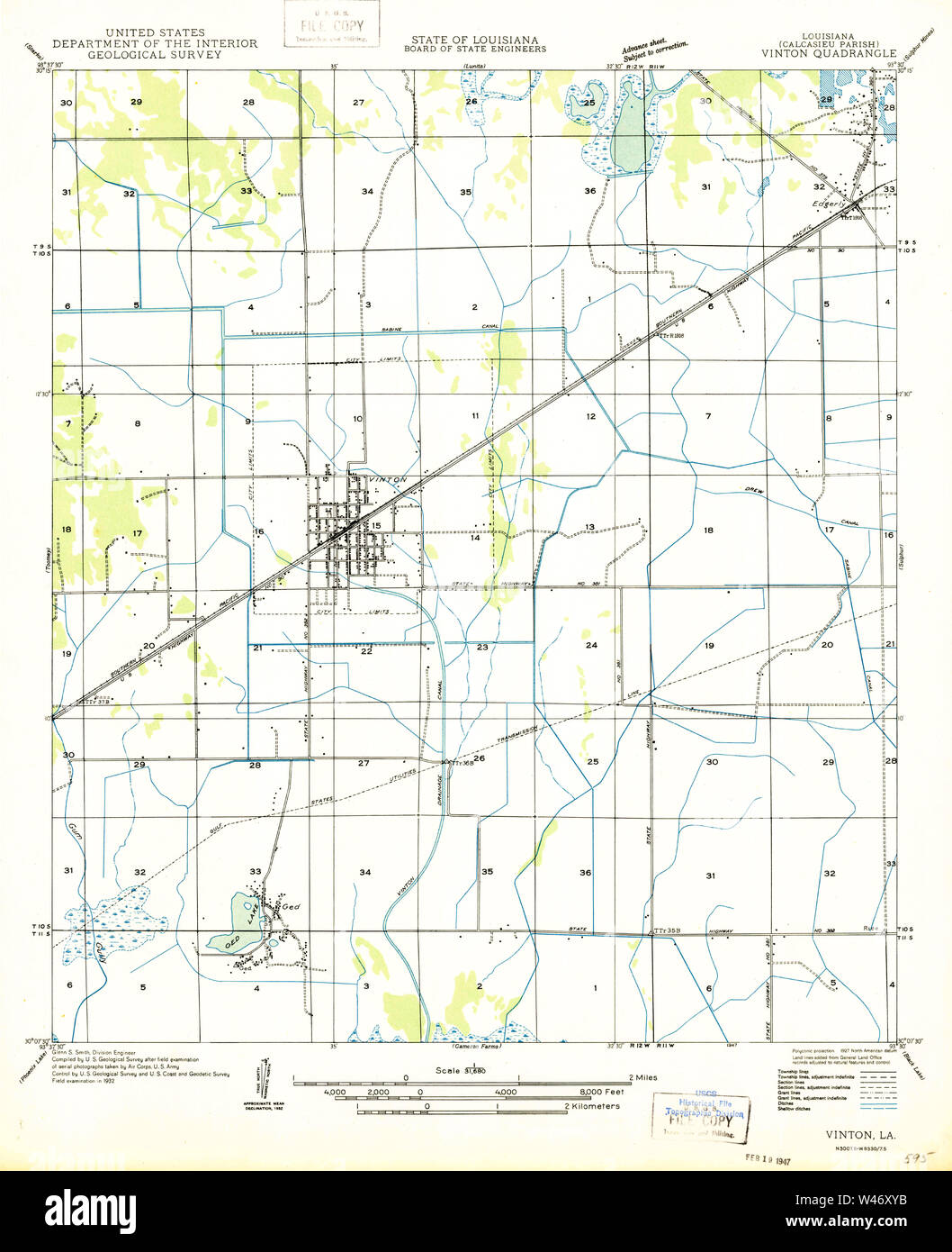 Map of vinton hi-res stock photography and images - Alamy