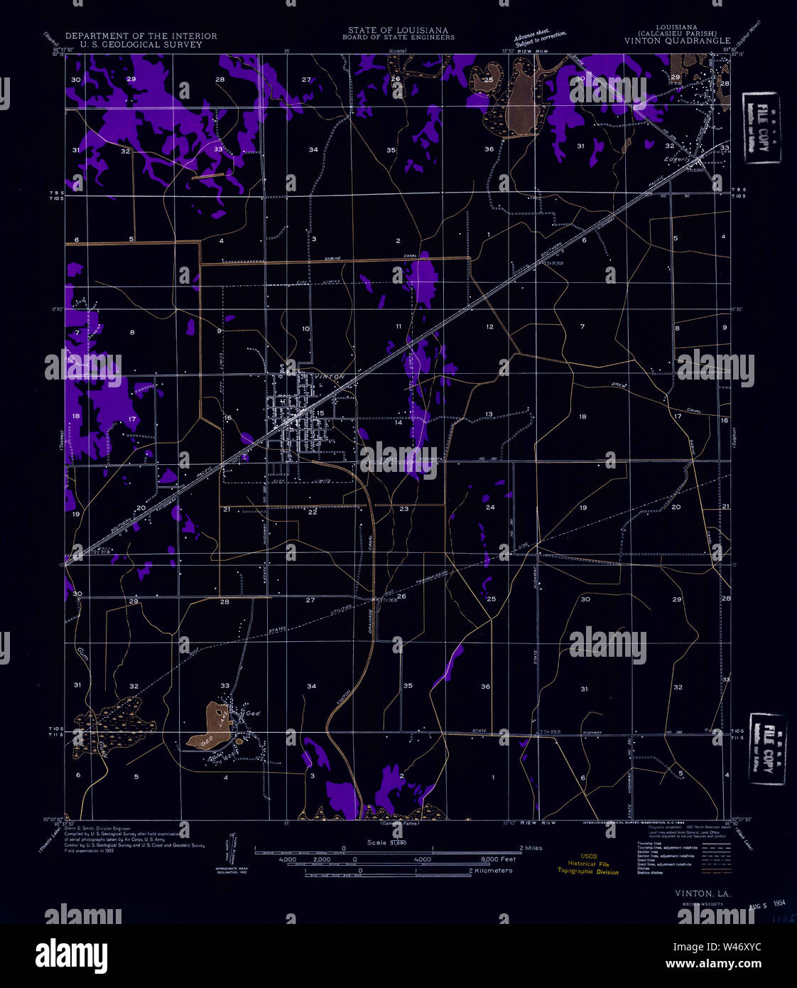 Map of vinton hi-res stock photography and images - Alamy