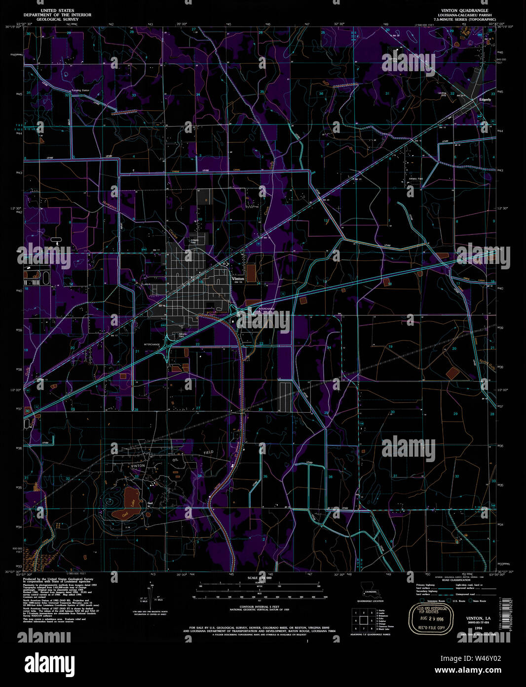 Map of vinton hi-res stock photography and images - Alamy
