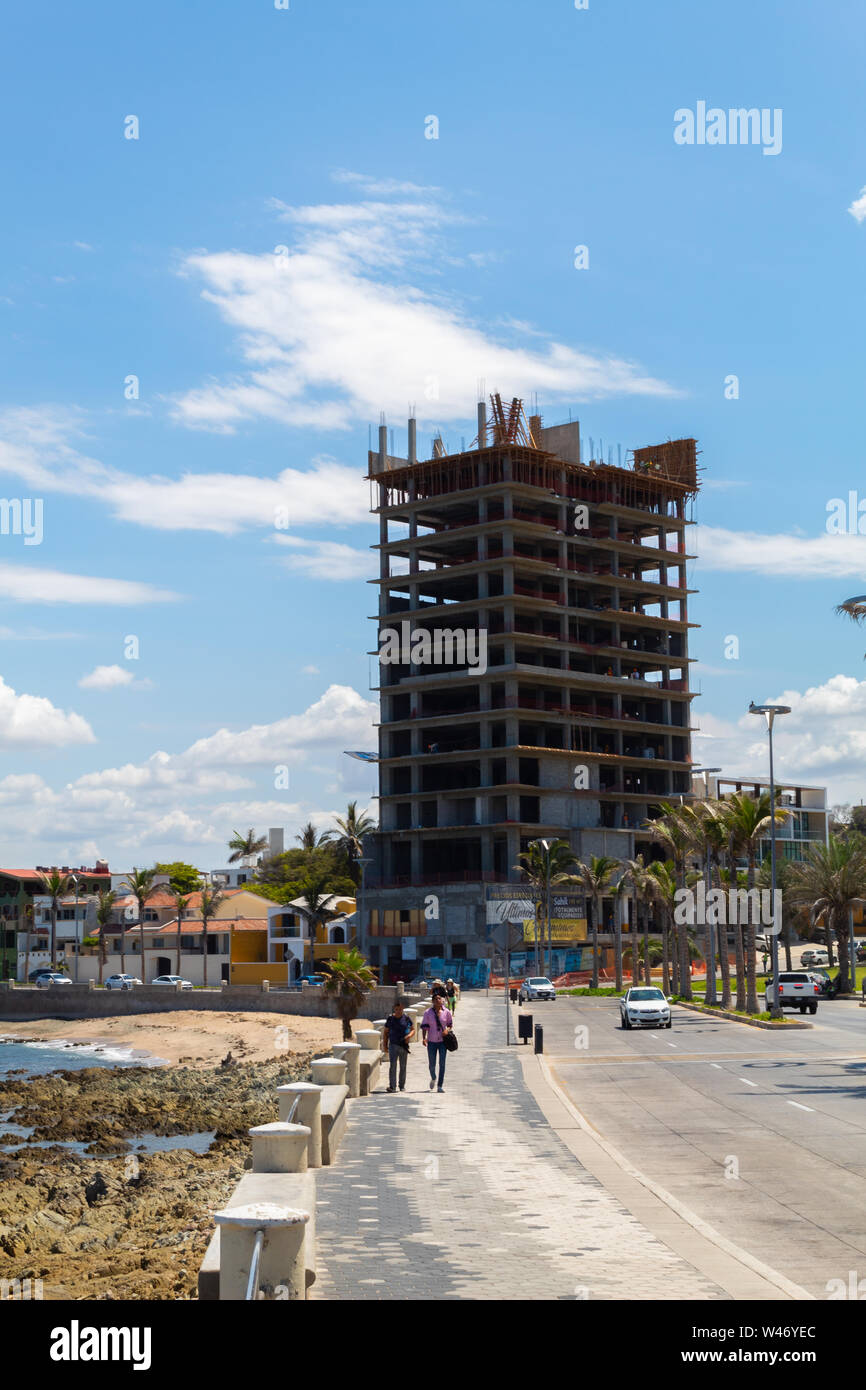 Mazatlan, Sinaloa, Mexico - Julio 15 2019: Retirement apartment ...