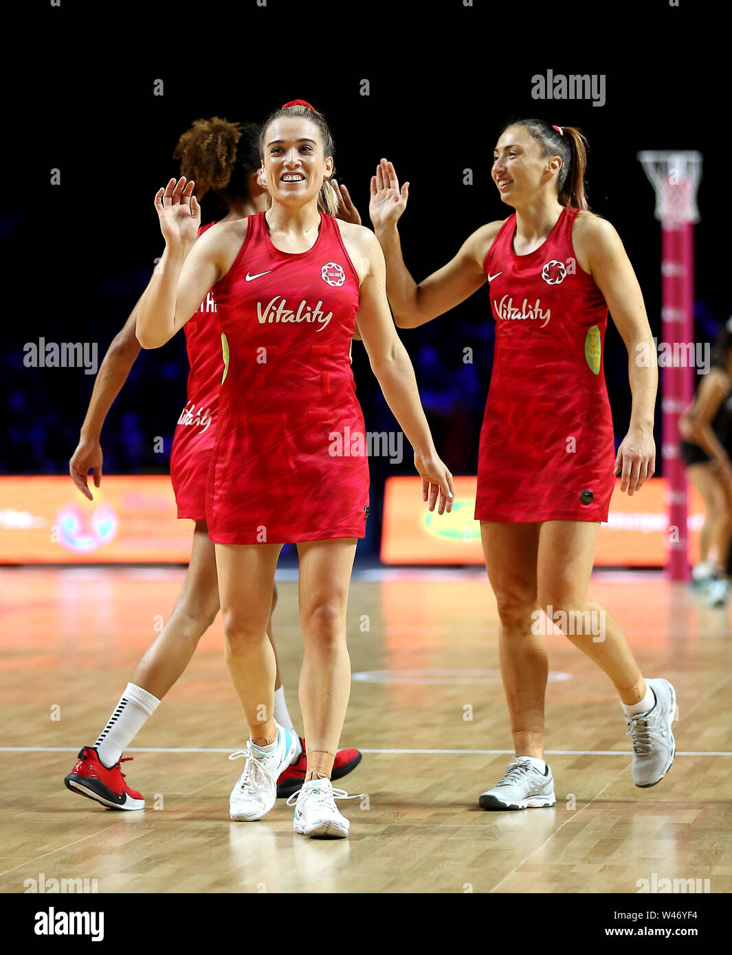 England's Natalie Panagarry during the netball World Cup match at the M ...