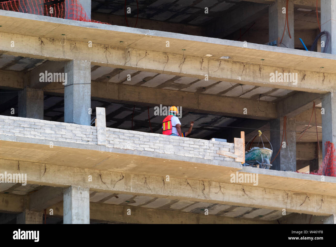 Mexican construction workers performing various tasks Stock Photo - Alamy