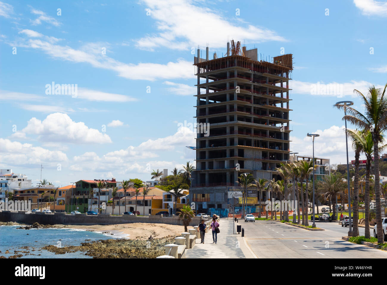 Mazatlan, Sinaloa, Mexico - Julio 15 2019: Retirement apartment ...