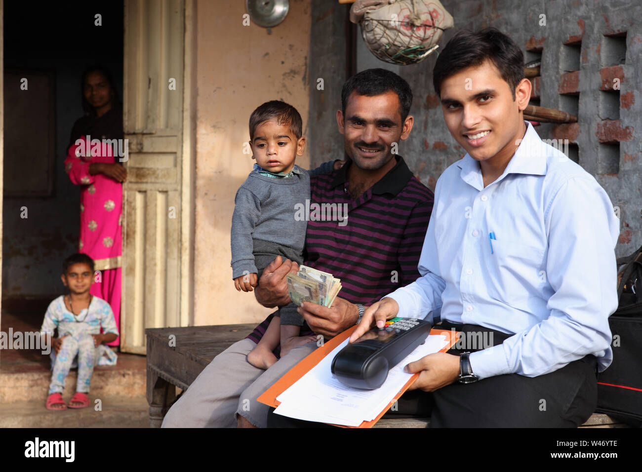 Indian money transfer hi-res stock photography and images - Alamy