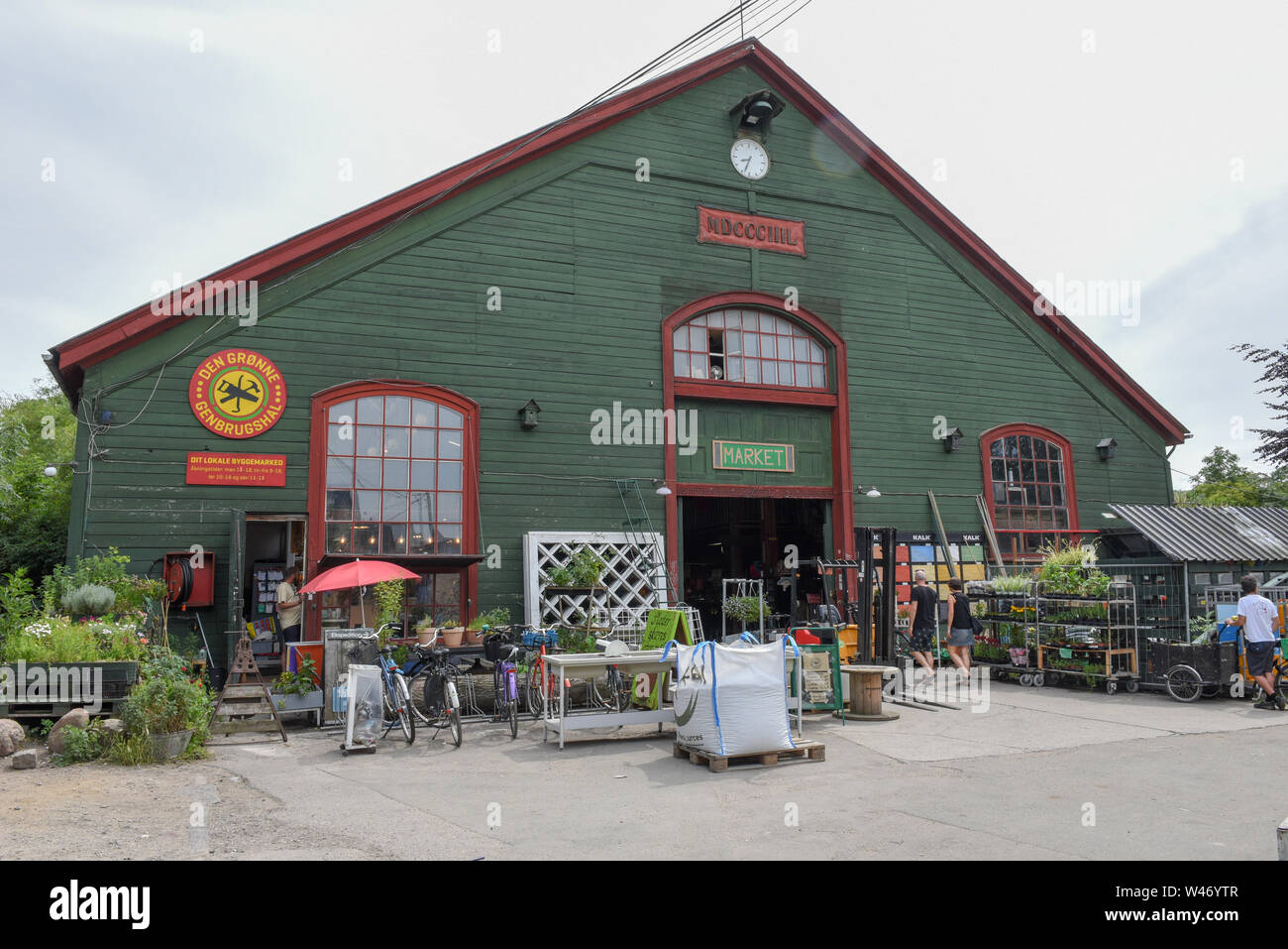 Copenhagen, Denmark - 24 June 2018: Christiania alternative community ...