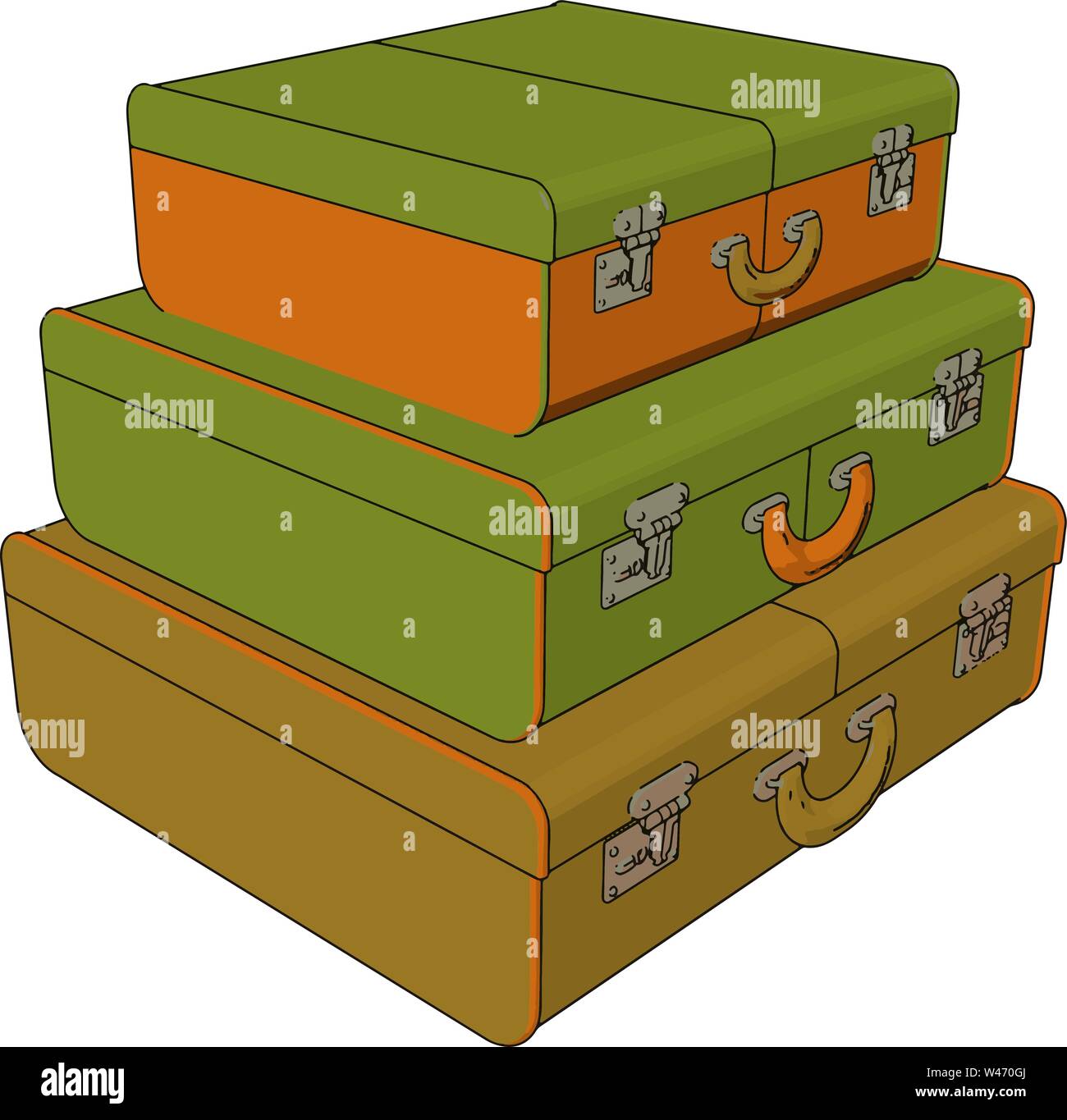 Cartoon suitcases hi-res stock photography and images - Alamy