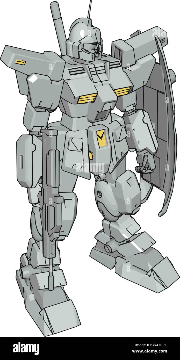 3d robot model Stock Vector Images - Alamy