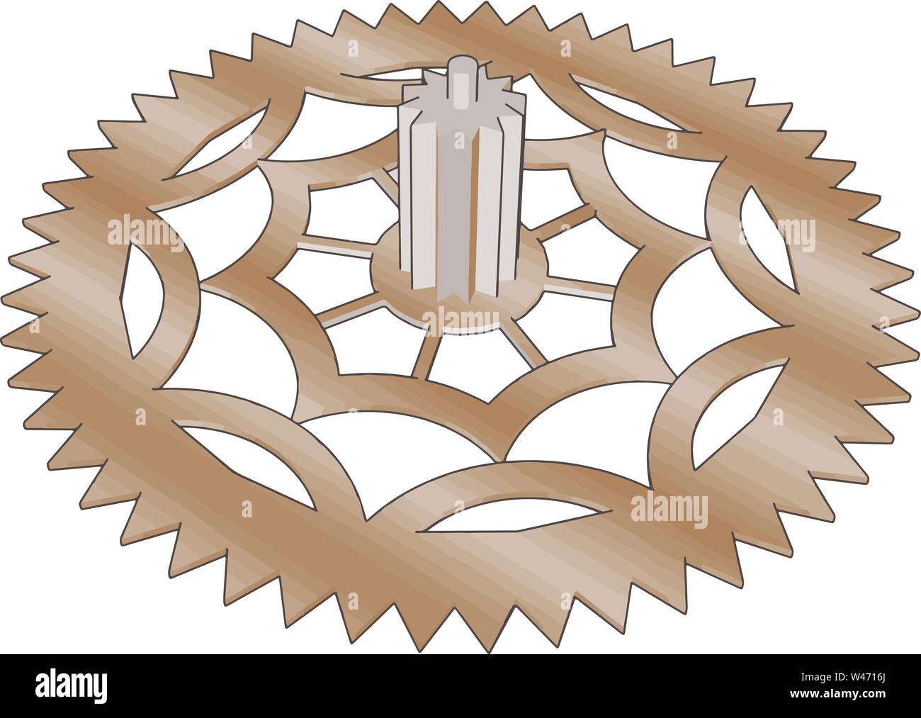Gear, illustration, vector on white background Stock Vector Image & Art ...
