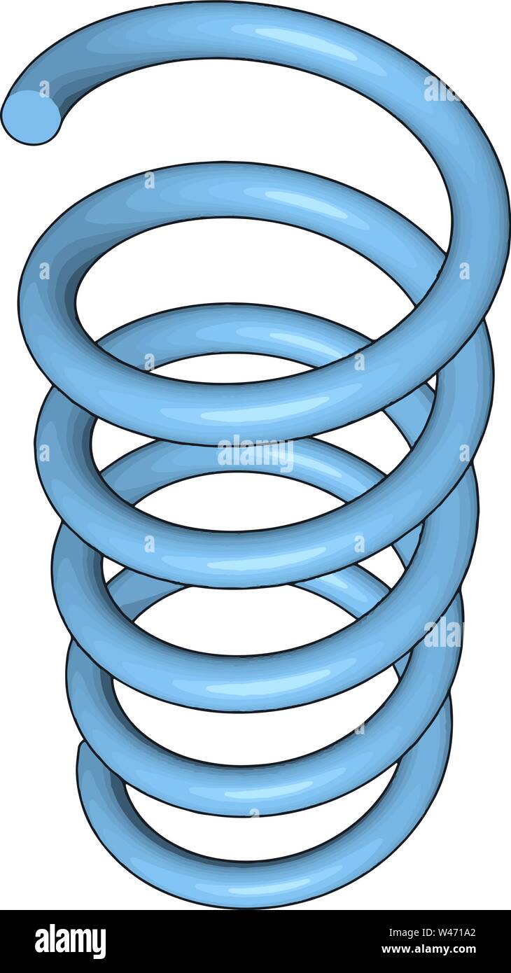 Blue spring, illustration, vector on white background Stock Vector ...