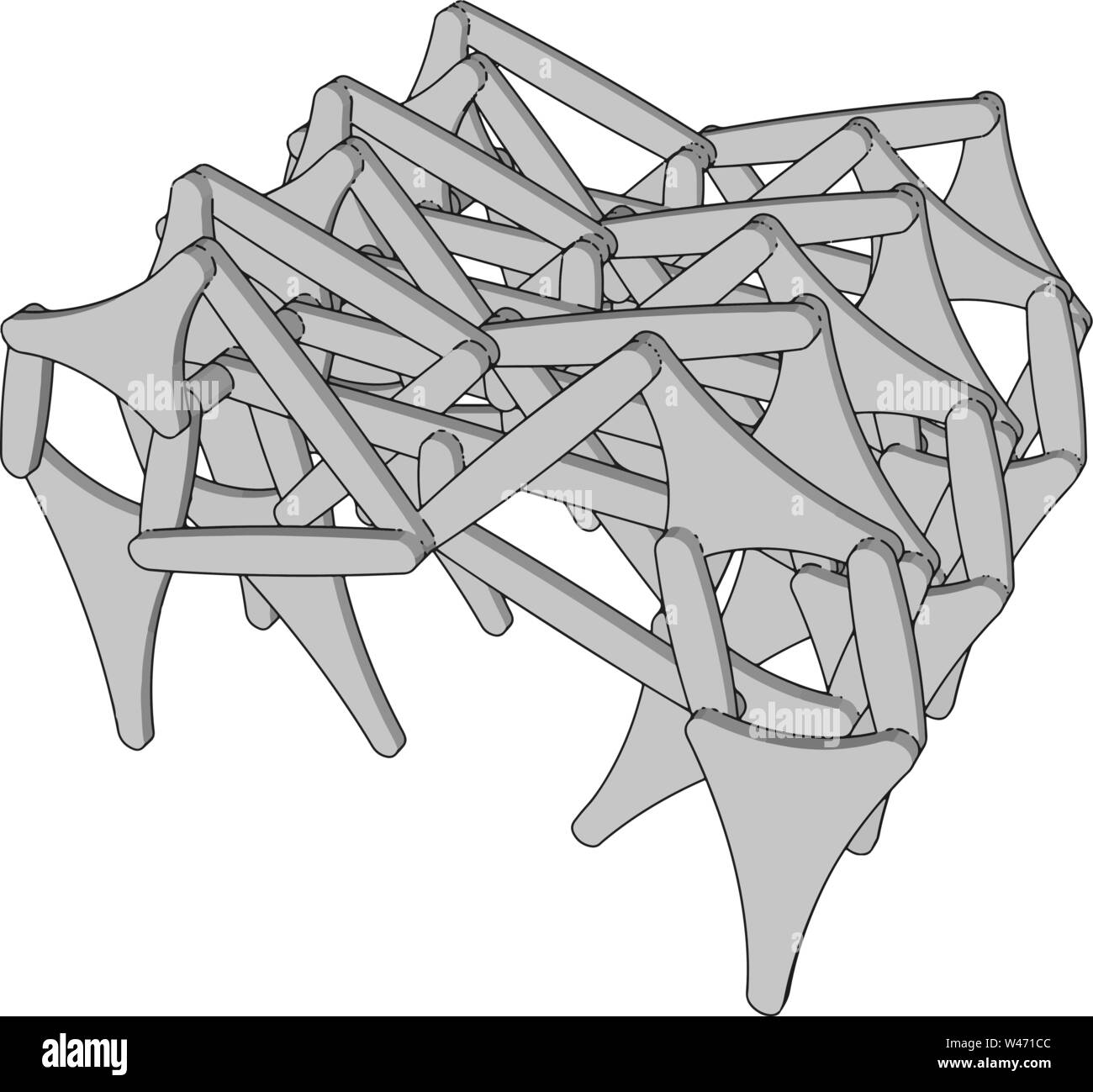 White machine, illustration, vector on white background Stock Vector ...