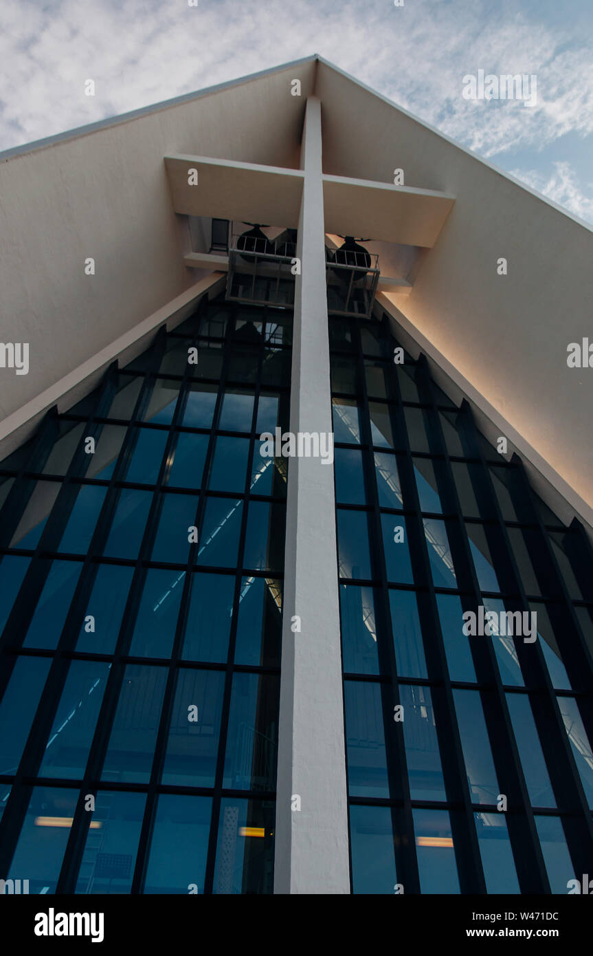 Modern minimal church building, Tromso, Norway Stock Photo - Alamy
