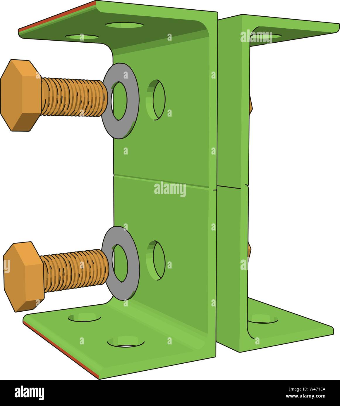 Green lever, illustration, vector on white background Stock Vector ...