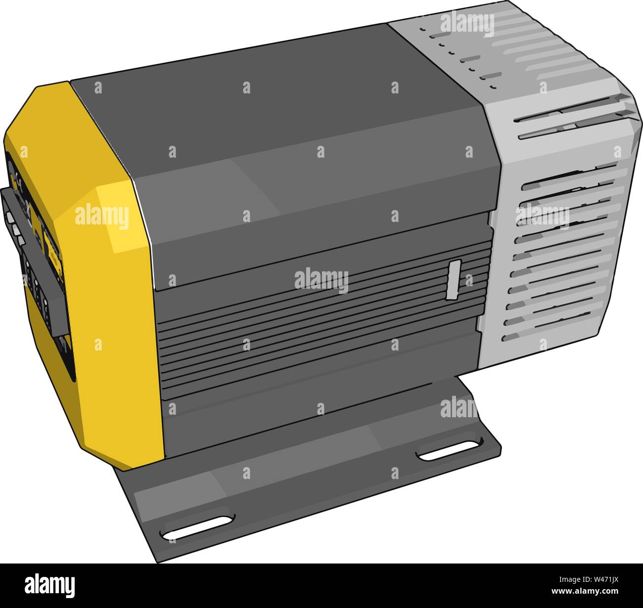 Electronic box, illustration, vector on white background Stock Vector ...