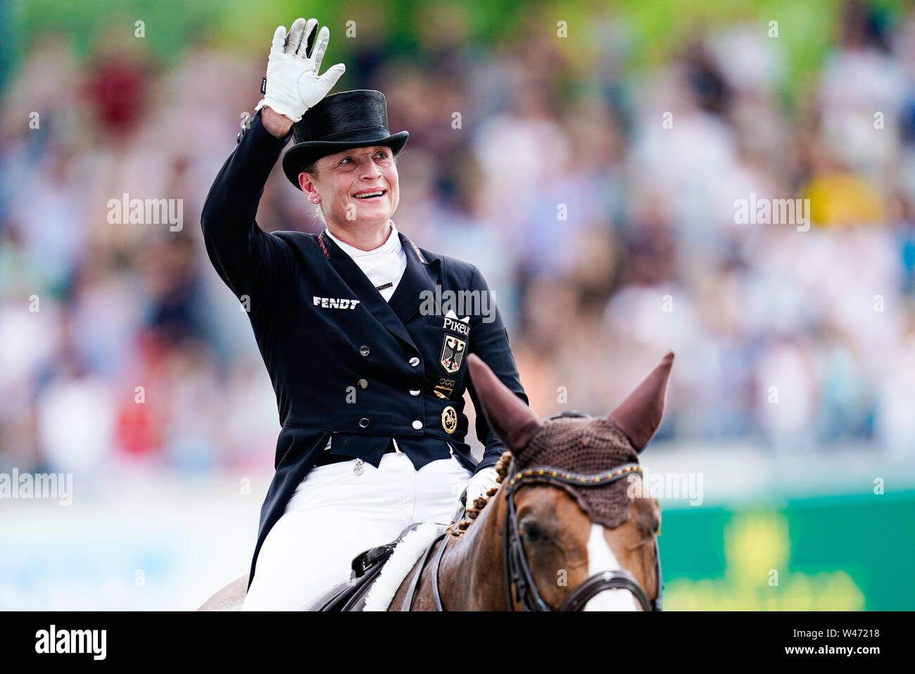 Aachen, Germany. 20th July, 2019. Equestrian sport, CHIO, dressage: The ...