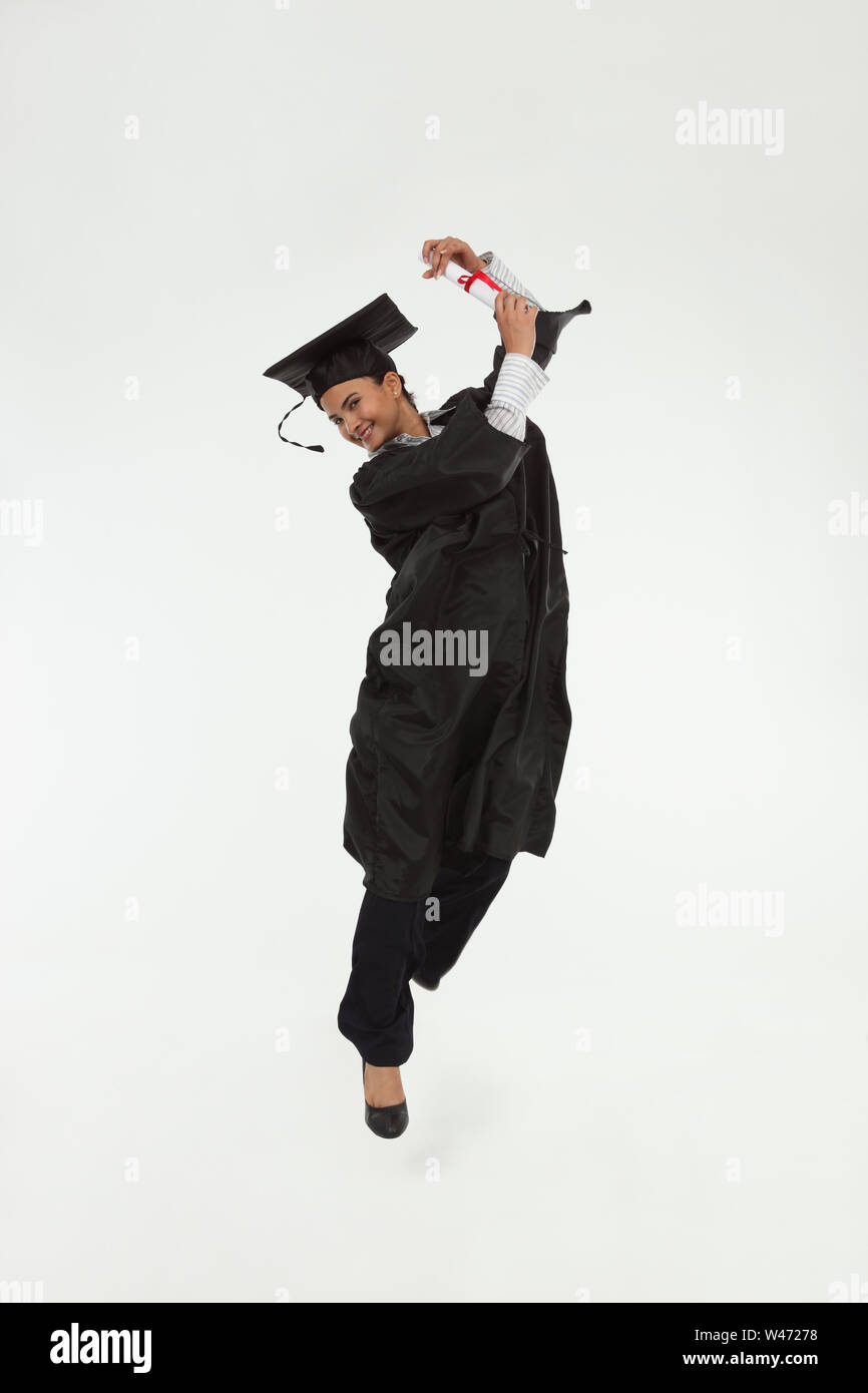 University student celebrating graduation Stock Photo - Alamy