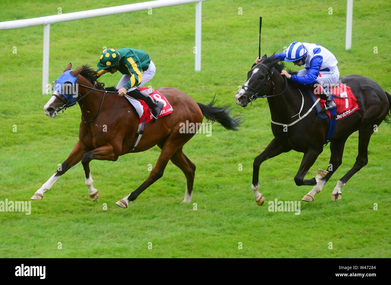 Verhoyen and Rory Cleary (left) win the Tote Scurry Handicap at Curragh ...