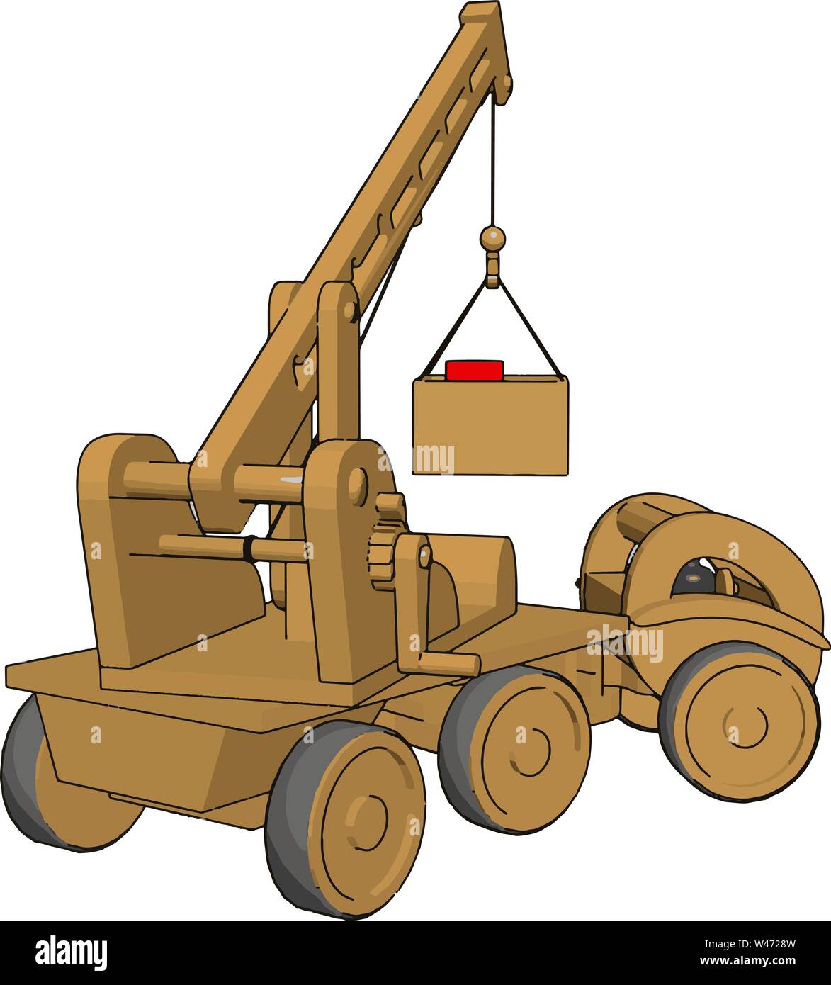 Construction vehicles drawing hi-res stock photography and images - Alamy