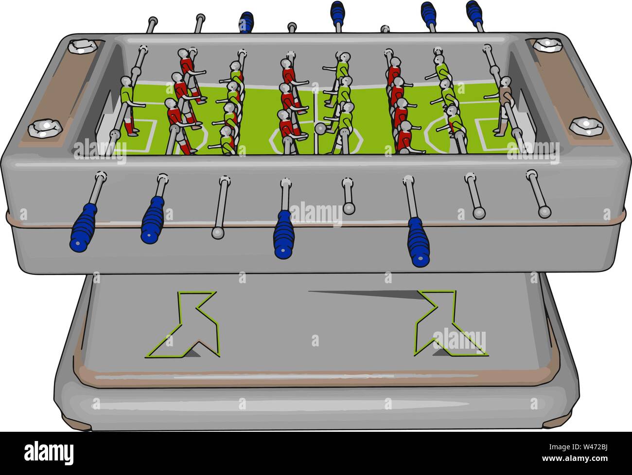 Table football game white Stock Vector Images - Alamy