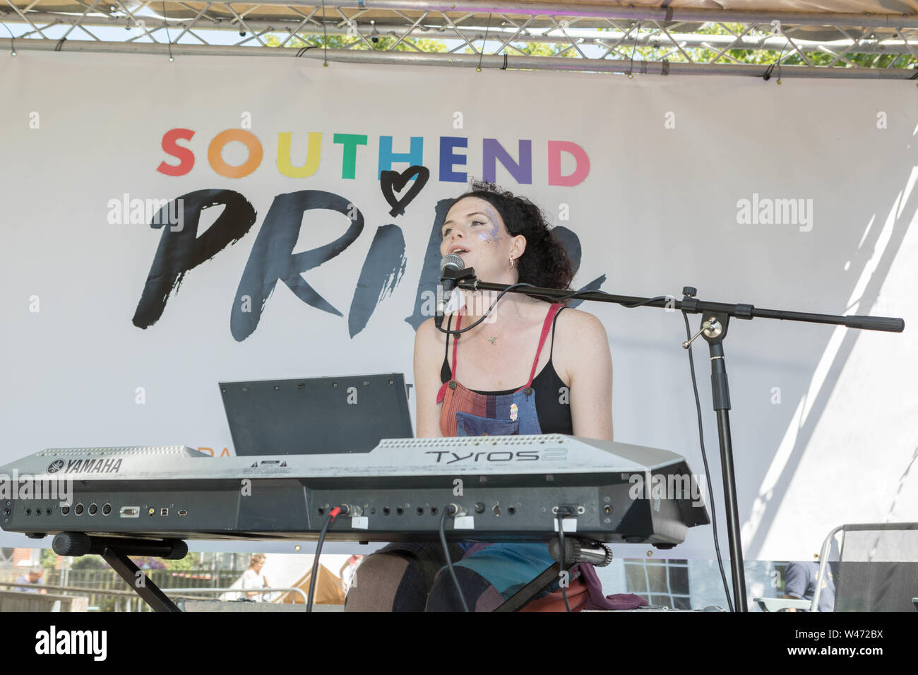 Southend on Sea, UK. 20th July, 2019. Jordan Gray, headline act at the ...