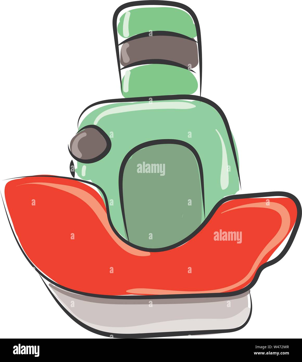 Little red boat Stock Vector Images - Alamy