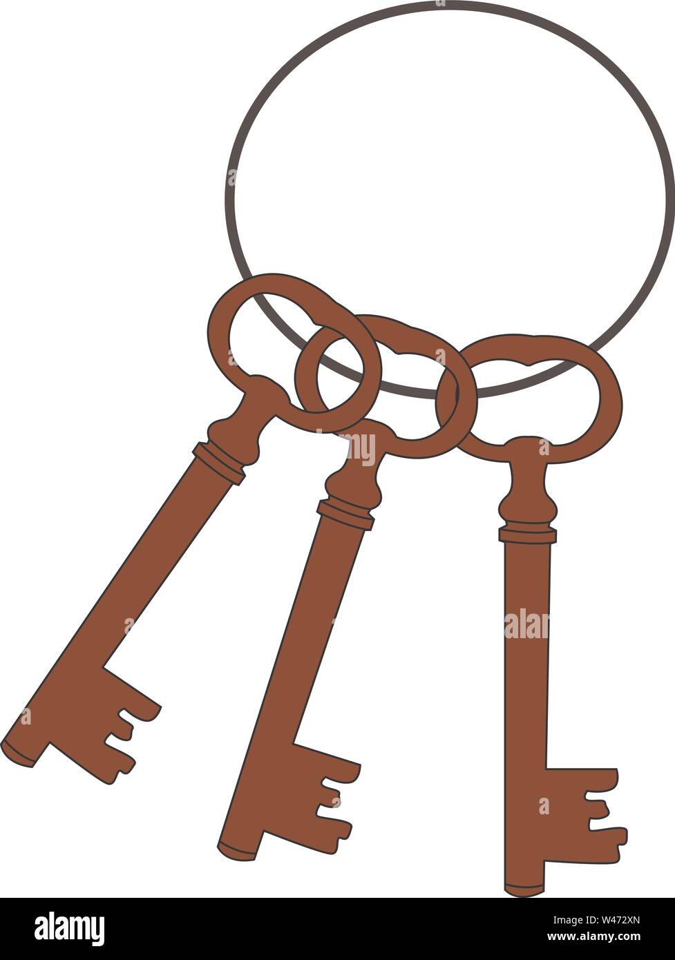 Old golden key on Stock Vector Images - Alamy