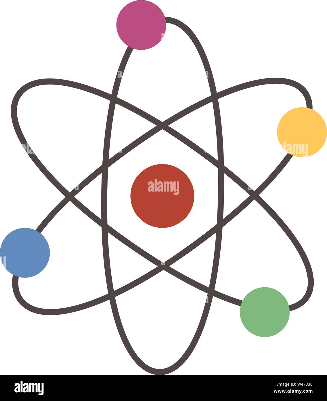 Atom illustration hi-res stock photography and images - Alamy