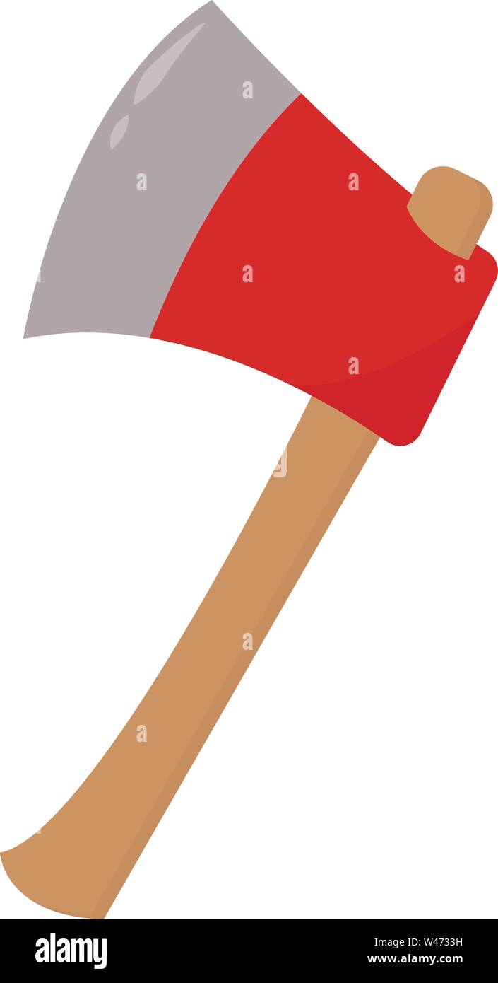 Sharp axe, illustration, vector on white background Stock Vector Image ...