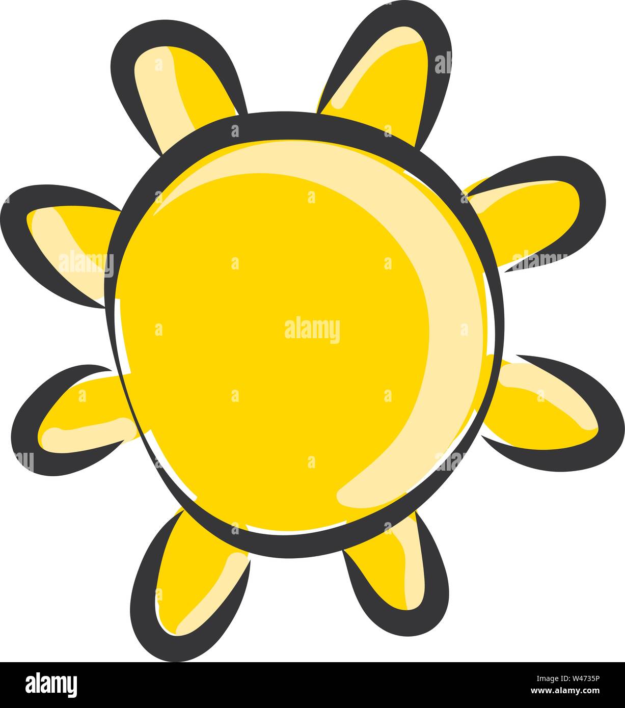 Sun drawing illustration hi-res stock photography and images - Alamy
