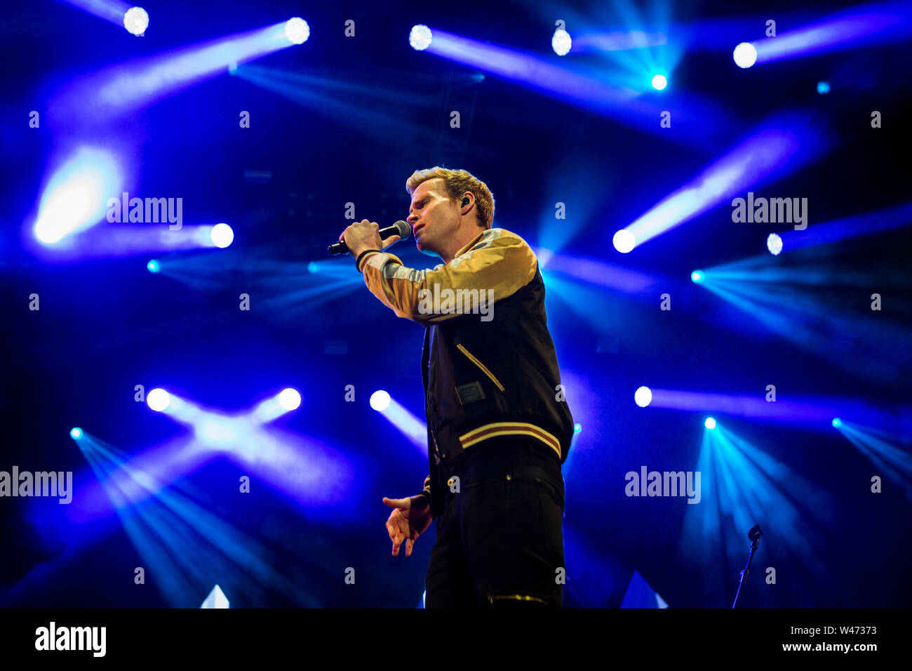 Steve Garrigan of Kodaline Rock Band performs live on stage during a ...