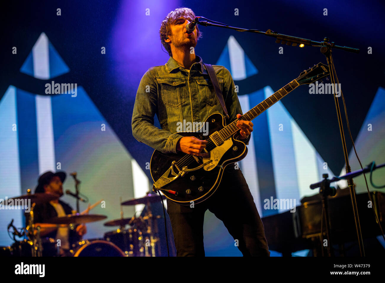 Mark Prendergast of Kodaline rock band performs live on stage during a ...