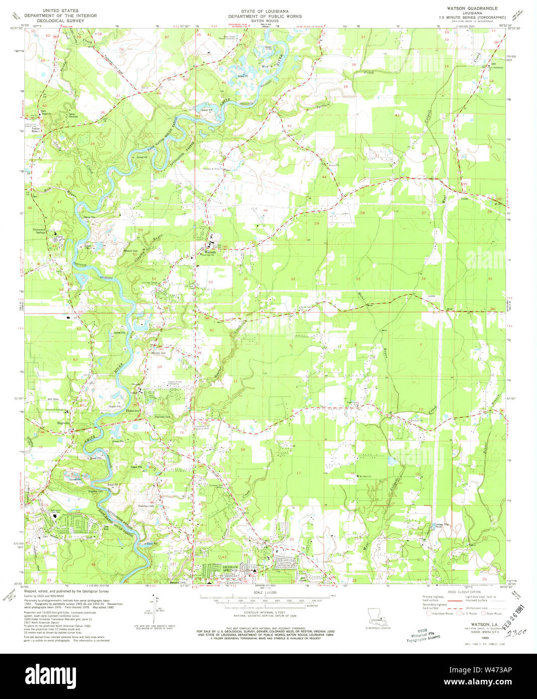 Map of watson hi-res stock photography and images - Alamy