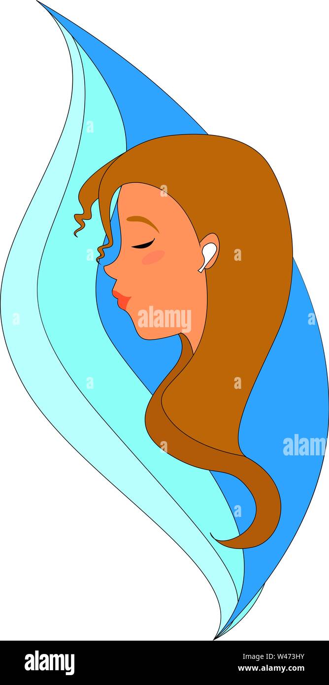 Blue lines, illustration, vector on white background Stock Vector Image ...