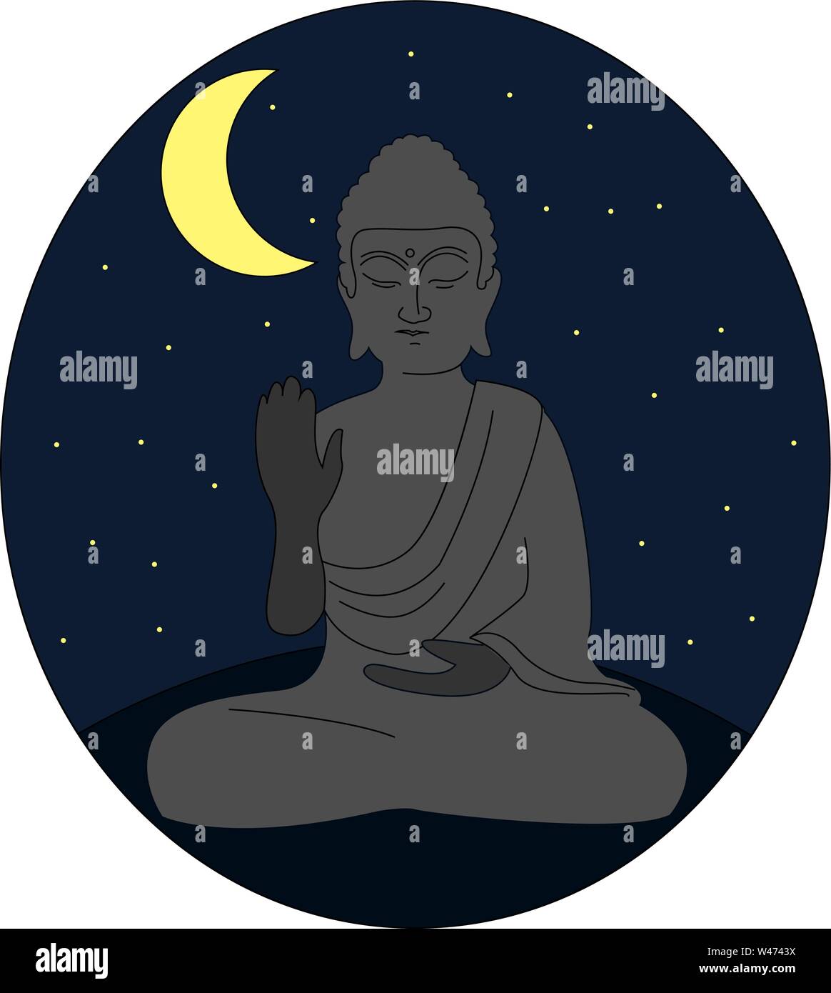 Statue of buddha vectors hi-res stock photography and images - Alamy