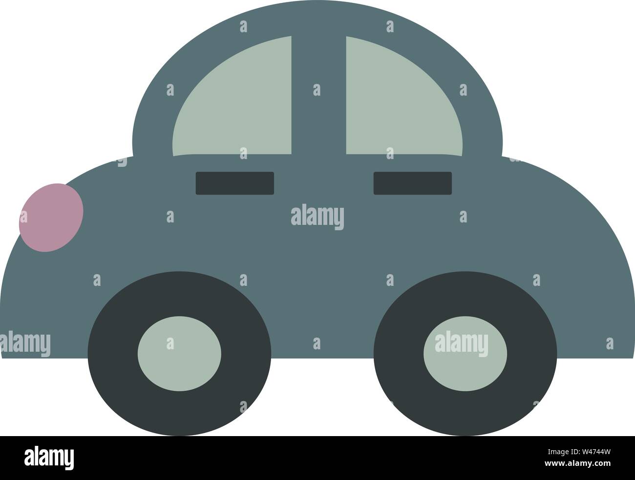 Small car, illustration, vector on white background Stock Vector Image ...
