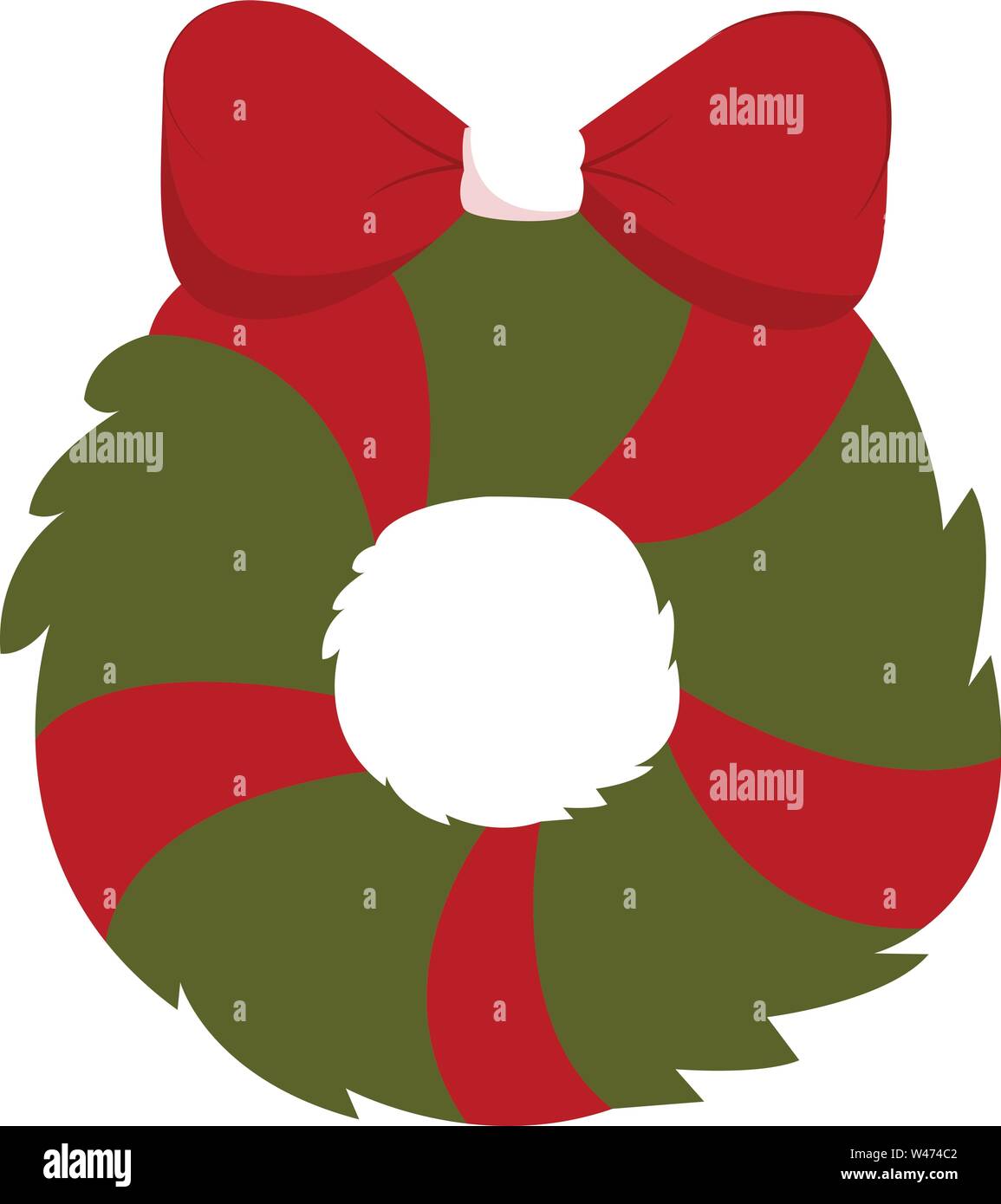 Christmas card wreath on Stock Vector Images - Alamy